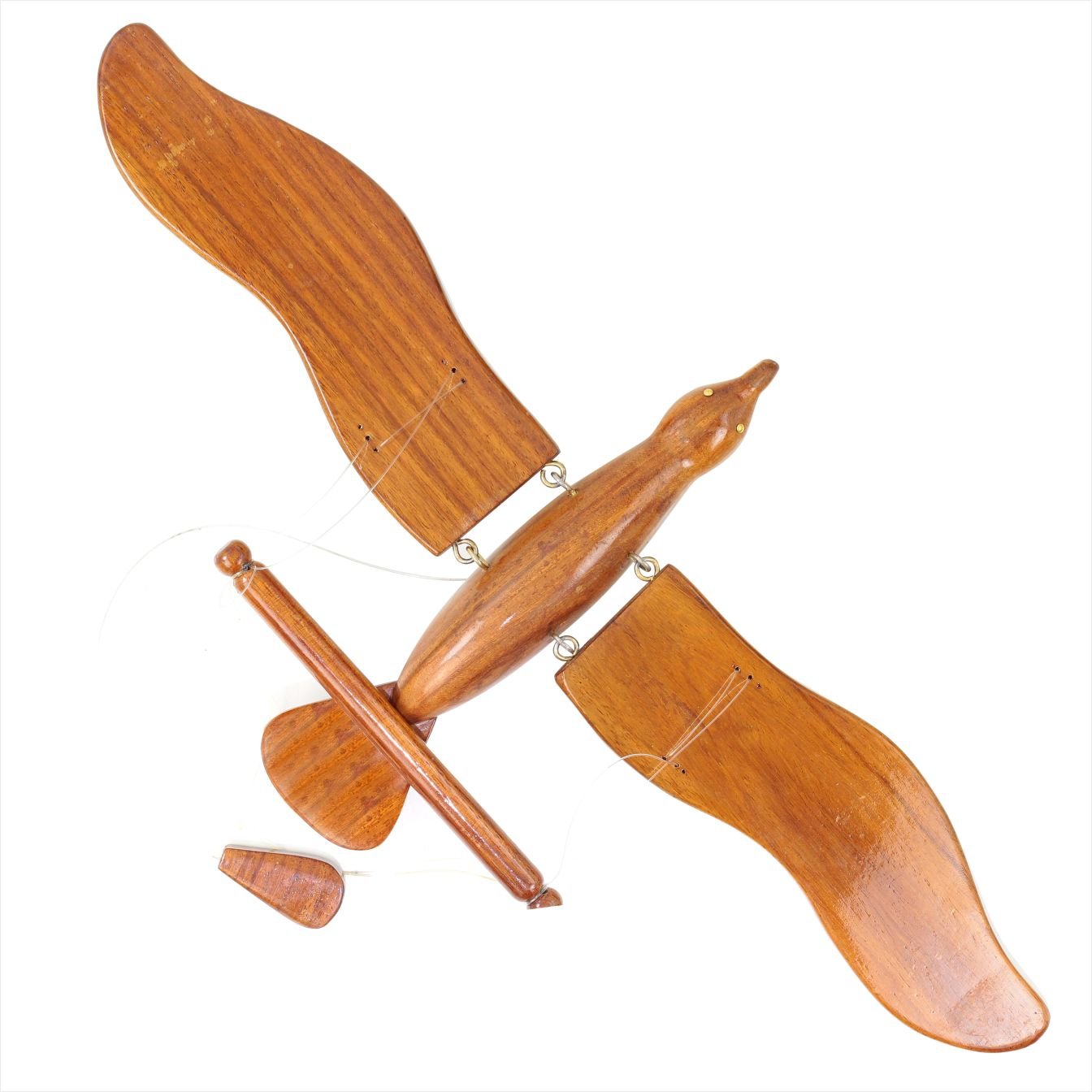Artisan Handmade Wooden Flying Bird Toy 3D Model with Wings | Exclusive ...